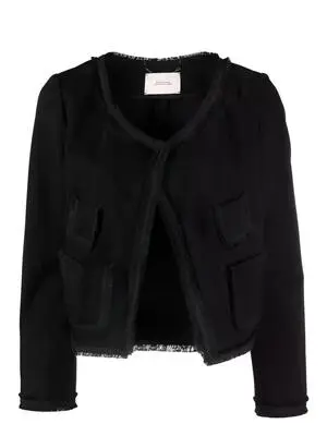 DOROTHEE SCHUMACHER Dorothee Schumacher Cropped Jacket With Frayed Detailing