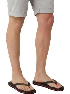 Polo Ralph Lauren Polo Ralph Lauren Logo-Patch Flip Flops Black