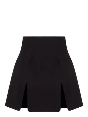 AMBUSH High-waist Slit Skirt - Black