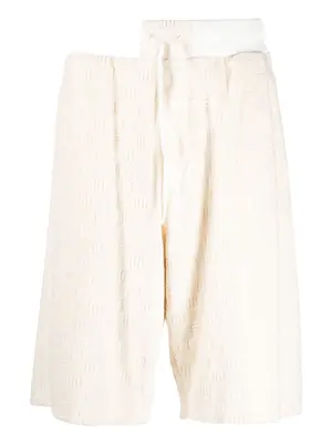 AMBUSH Monogram Track Shorts - Neutrals
