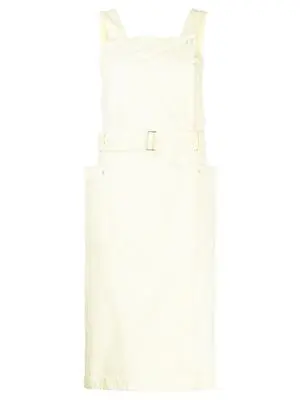 Kenzo Cotton Pinafore Dress - Yellow