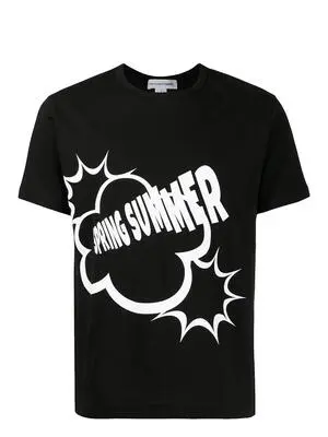 Comme Des Garçons Seasonal Print T-shirt - Black
