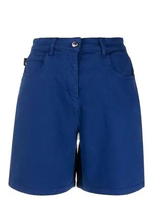 Moschino High-waisted Chino Shorts - Blue