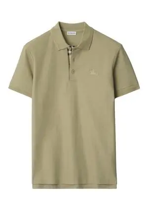 Burberry Cotton Polo Shirt Beige