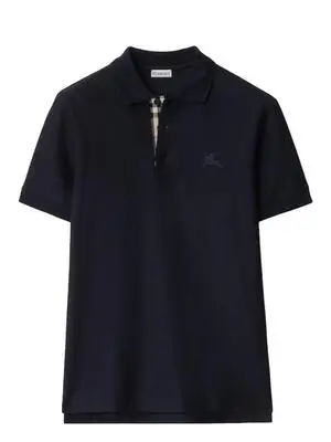 Burberry Cotton Polo Shirt Coal Blue