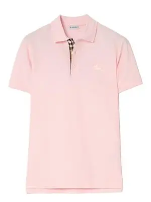 Burberry Cotton Polo Shirt Mallow Pink