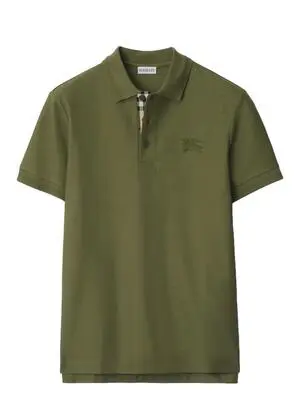 Burberry Cotton Polo Shirt Olive Green