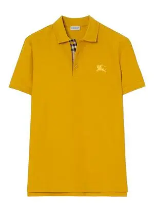 Burberry Cotton Polo Shirt Pear Yellow