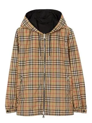 Burberry Reversible Check Hooded Jacket - Archive Beige