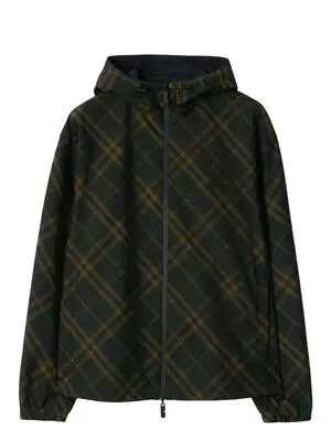 Burberry Reversible Check Hooded Jacket Shadow