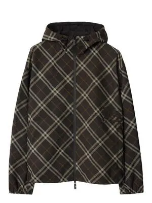 Burberry Reversible Check Hooded Jacket - Truffle Brown