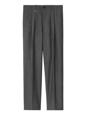 Burberry Wool Tailored Trousers - Gull Grey/trip Grey