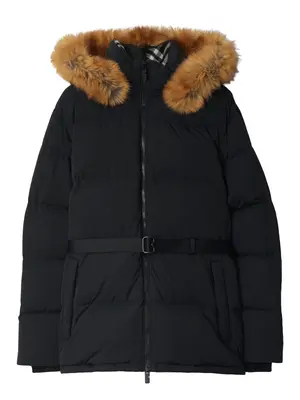 Burberry Burberry Short Nylon Puffer Coat Navy