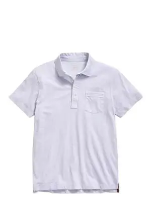 Billy Reid Pensacola Organic Cotton Polo - Dew Blue