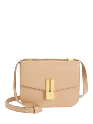 DEMELLIER Vancouver Leather Crossbody Bag Light Tan Smooth