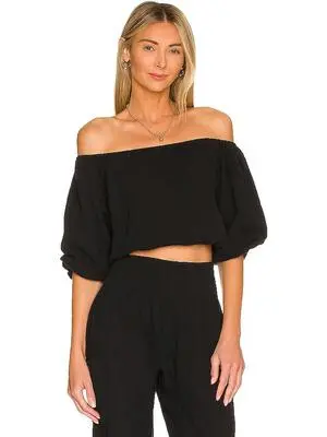 BOBI Off-the-shoulder Top - Black