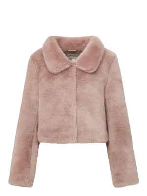 UNREAL FUR Unreal Fur Tirage Cropped Faux Fur Jacket