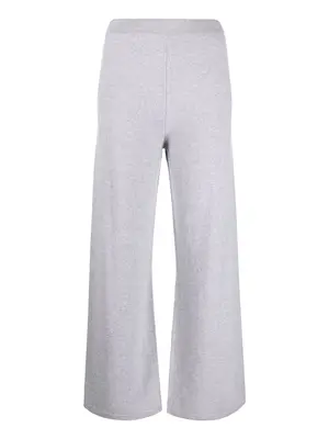 PAULA Wide-leg Cashmere Trousers - Grey
