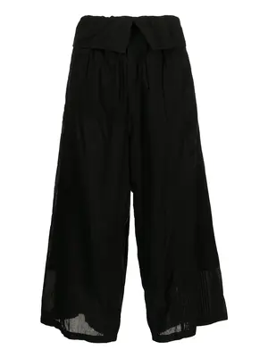 Y’s Cropped Culottes - Black