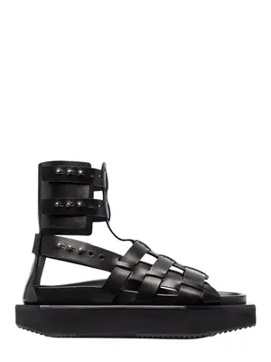 Rick Owens Turbo Cyclop Platform Sandals - Black