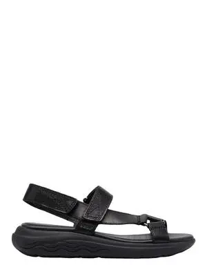 Geox Spherica Touch Strap Sandals - Black
