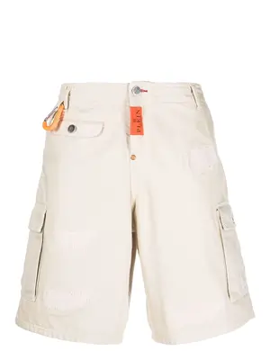 Philipp Plein Wide-leg Cargo Shorts - Neutrals