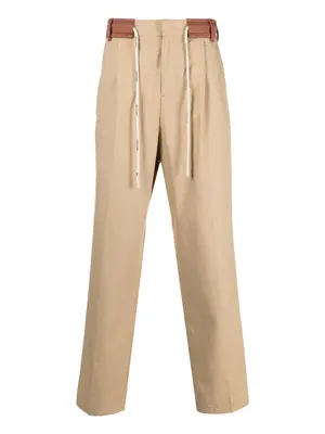 Palm Angels Drawstring Side Stripe Track Pants - Neutrals