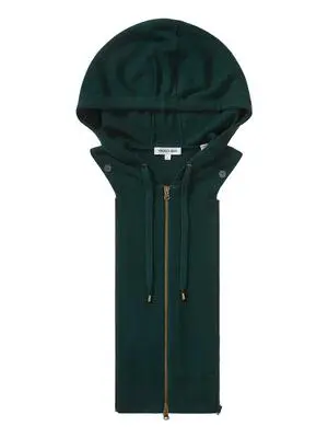 Veronica Beard Cashmere Hoodie Dickey Pine