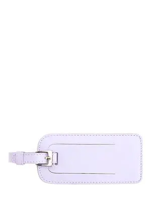 ROYCE NEW YORK Leather Luggage Tag - Lavender