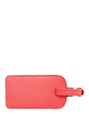 ROYCE NEW YORK Leather Luggage Tag - Magenta