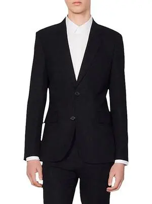 Sandro Legacy Navy Suit Jacket - Navy Blue