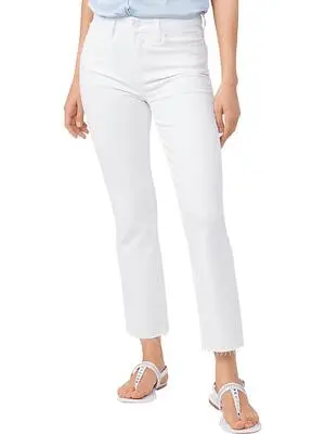 Paige Cindy High-rise Cropped Straight Jeans - Crisp White