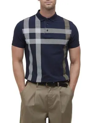 Barbour Blaine Tartan Polo Navy/ Pine