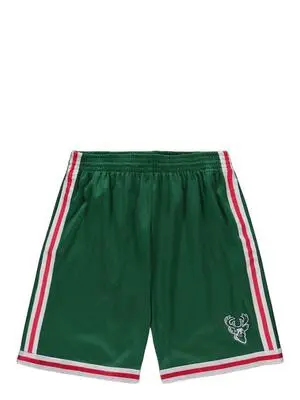 Mitchell & Ness Milwaukee Bucks Hardwood Classics Team Swingman Shorts - Green