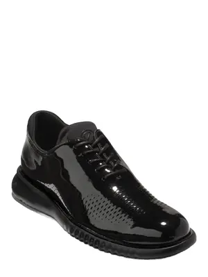 Cole Haan Cole Haan 2.zerogrand Laser Wingtip Oxford Black Patent/ Black