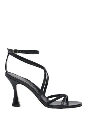 Marion Parke Lottie 85 Nappa Leather Sandals - Black