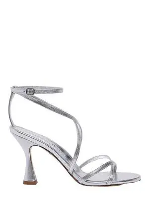Marion Parke Lottie 85 Nappa Leather Sandals - Silver