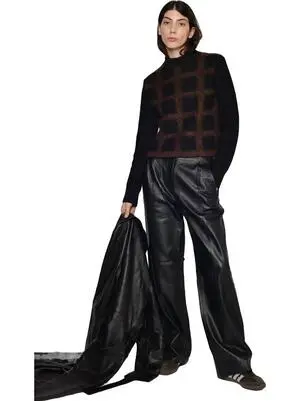 Veda Veda Bess Leather Trouser Black