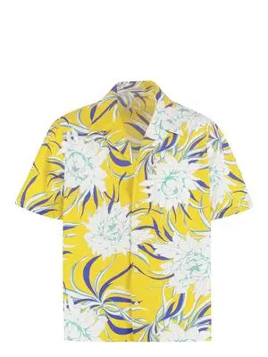 Valentino Garavani Graphic-print Short-sleeve Shirt - Yellow