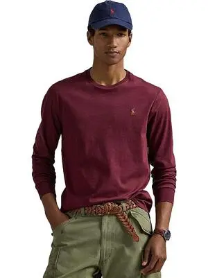 Polo Ralph Lauren Slim Fit Long Sleeve Tee - Red