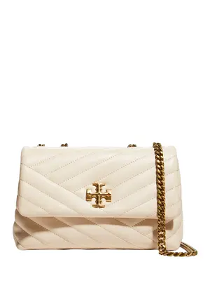 Tory Burch Tory Burch Kira Chevron Small Convertible Shoulder Bag New Cream