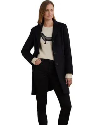 Ralph Lauren Tailored Wool-blend Coat - Black
