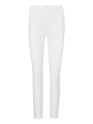 Paige Hoxton Cropped Skinny Jeans - Crisp White