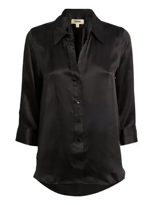 L'Agence L'Agence Dani Sleeve Blouse Black