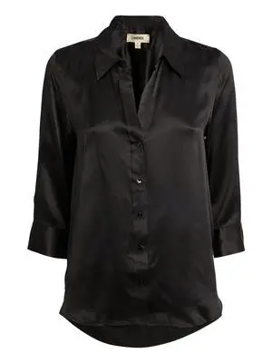 L'Agence Dani Sleeve Blouse - Black