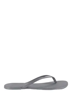 Tkees Solids Leather Flip Flops Grey
