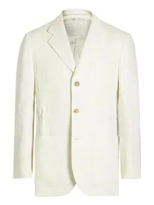 UMIT BENAN Double-breasted Linen Blazer - Neutrals