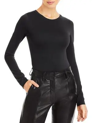 Good American Scuba Crewneck Bodysuit - Black