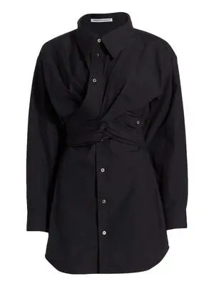 ALEXANDER WANG Cross-front Shirt Dress