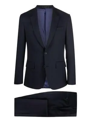 Paul Smith Twill Wool Suit - Blue